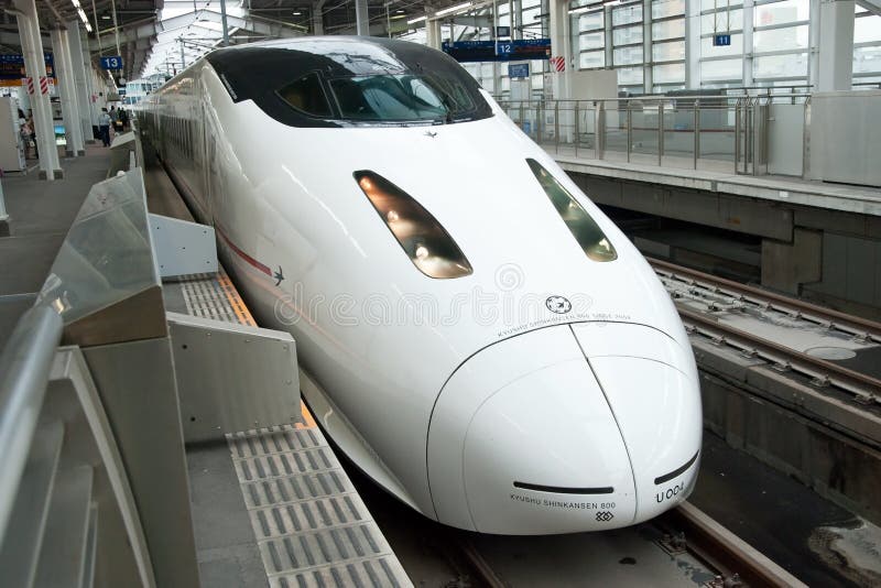 Kyushu Shinkansen 800 Series Bullet Train Editorial Stock Image - Image ...