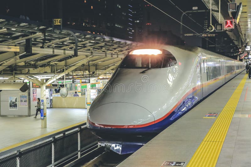 The Shinkansen Bullet Train at Tokyo Railway 3 Nov 2013 Editorial Stock ...