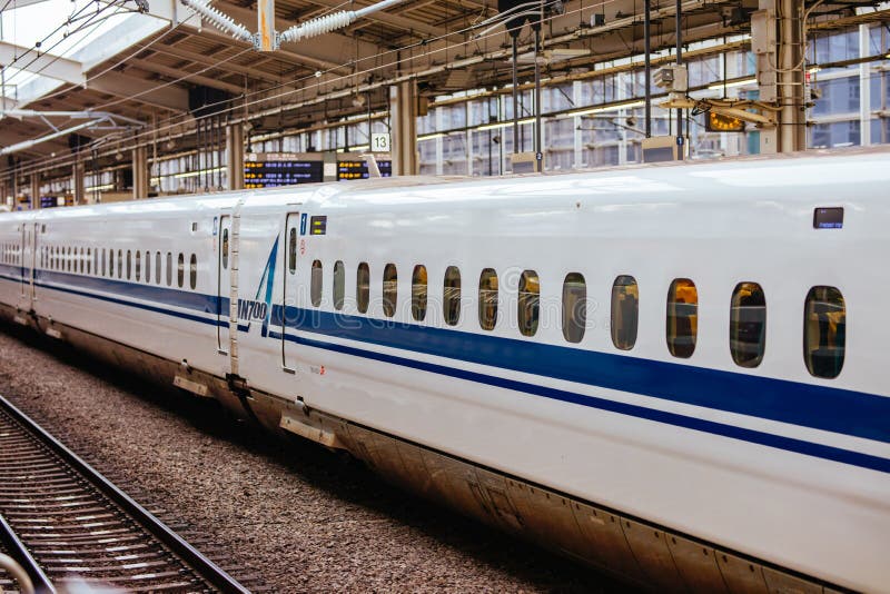 Shinkansen High-Speed Bullet Train Editorial Stock Photo - Image of ...