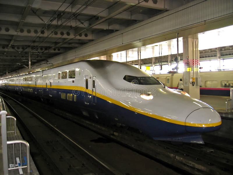 Green train in Japan stock image. Image of green, rail - 9727135