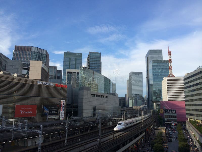 Shinkansen in Tokyo editorial image. Image of bullet - 43788460