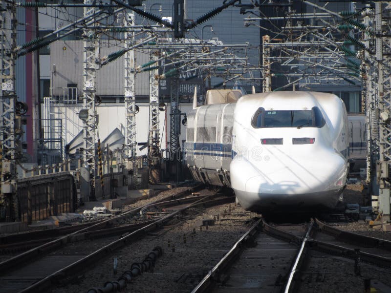Shinkansen Train is Approaching Tokyo Station Editorial Image - Image ...