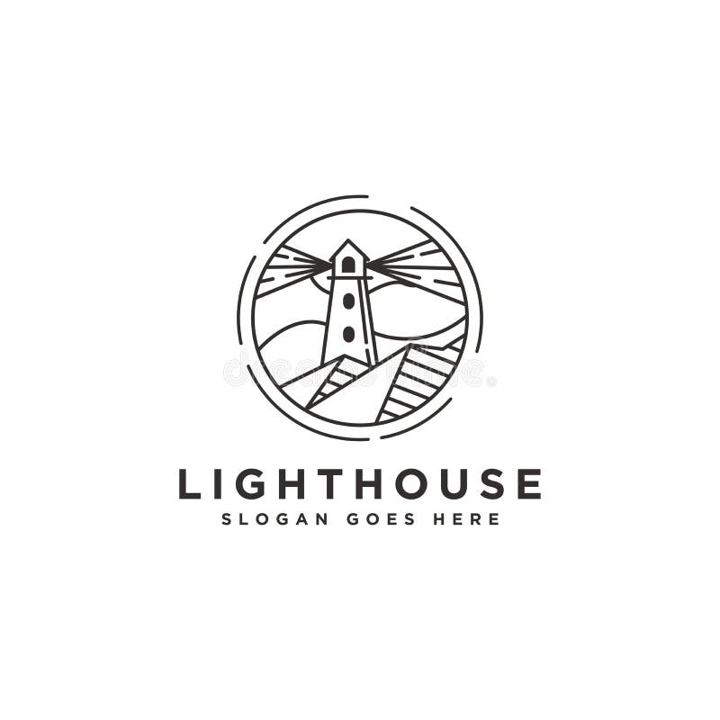 Shinning Lighthouse Logo Vector Template, Lead the Way Logo, Share and ...