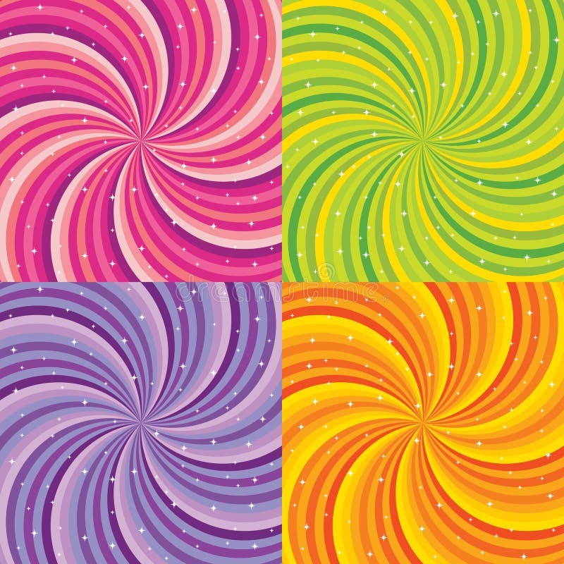 Shiny Abstract Background - Orange, Green, Pink Stock Vector ...