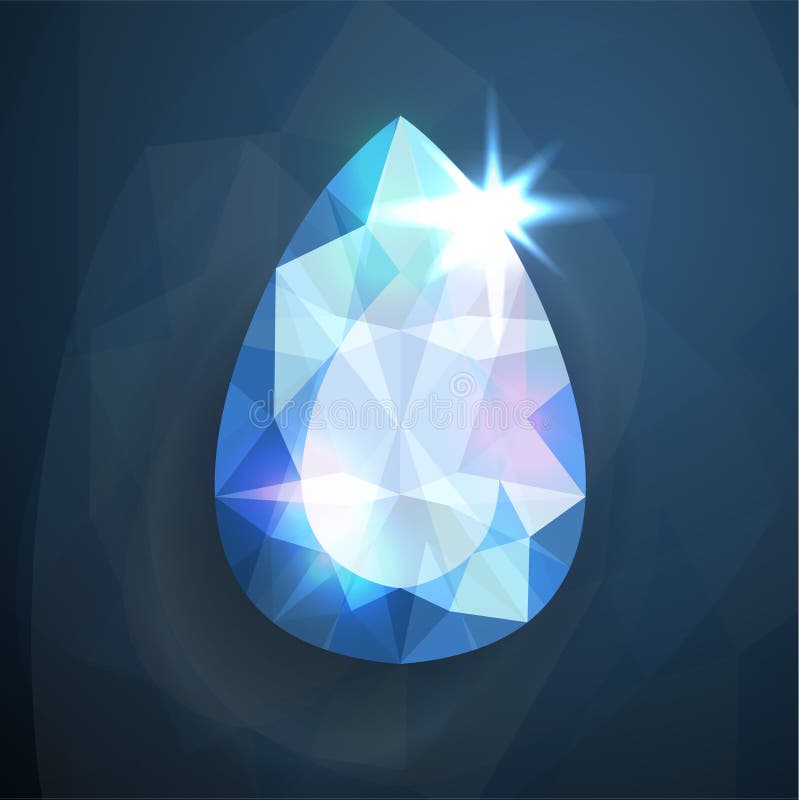 Tear Shaped Gold Drop - with Clipping Path Stock Illustration ...