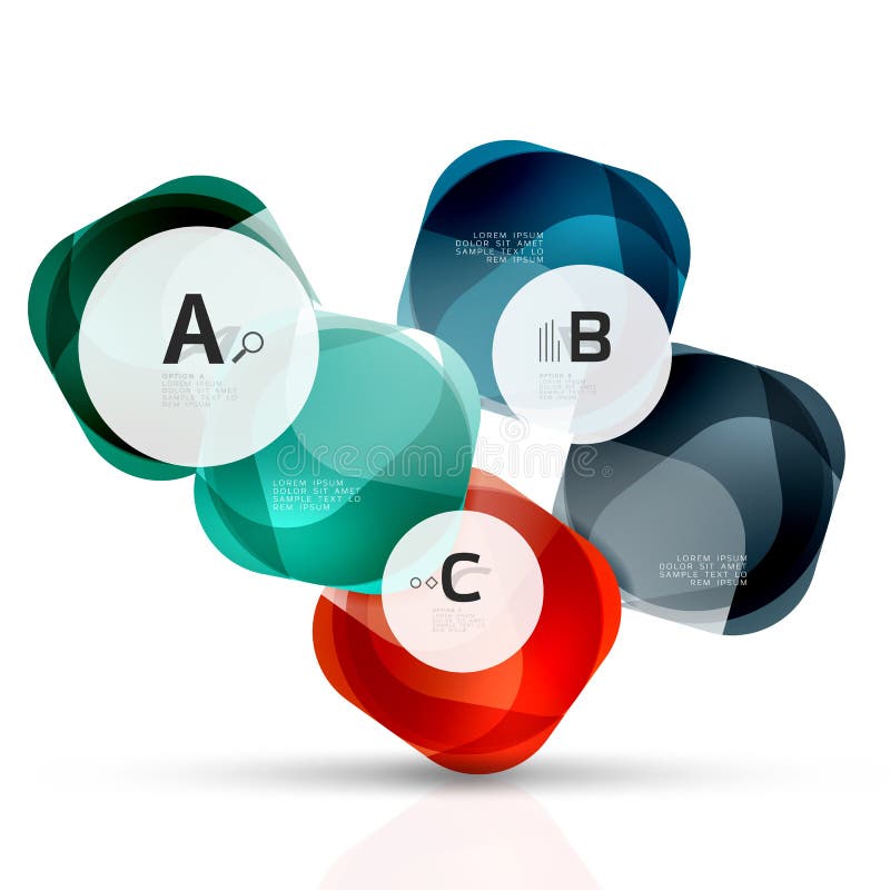 Shiny abstract elements stock illustration. Illustration of modern ...