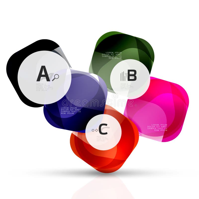 Shiny abstract elements stock illustration. Illustration of backdrop ...