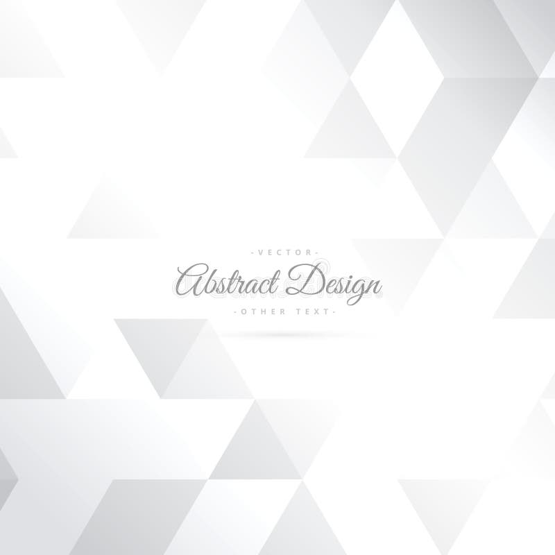Shiny Abstract Triangle Shape White Background Stock Vector ...
