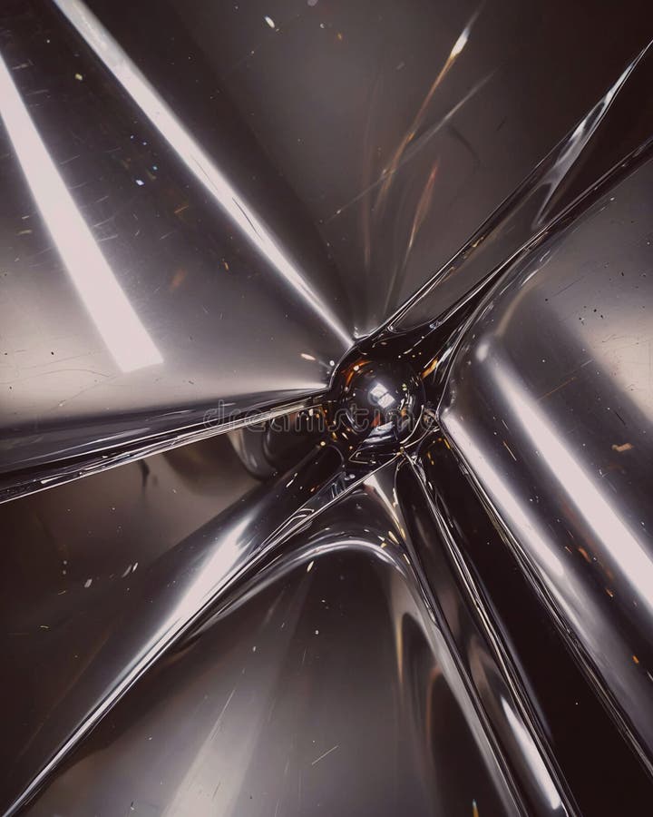 Shiny Aluminum Objects that Look Deep Stock Illustration - Illustration ...