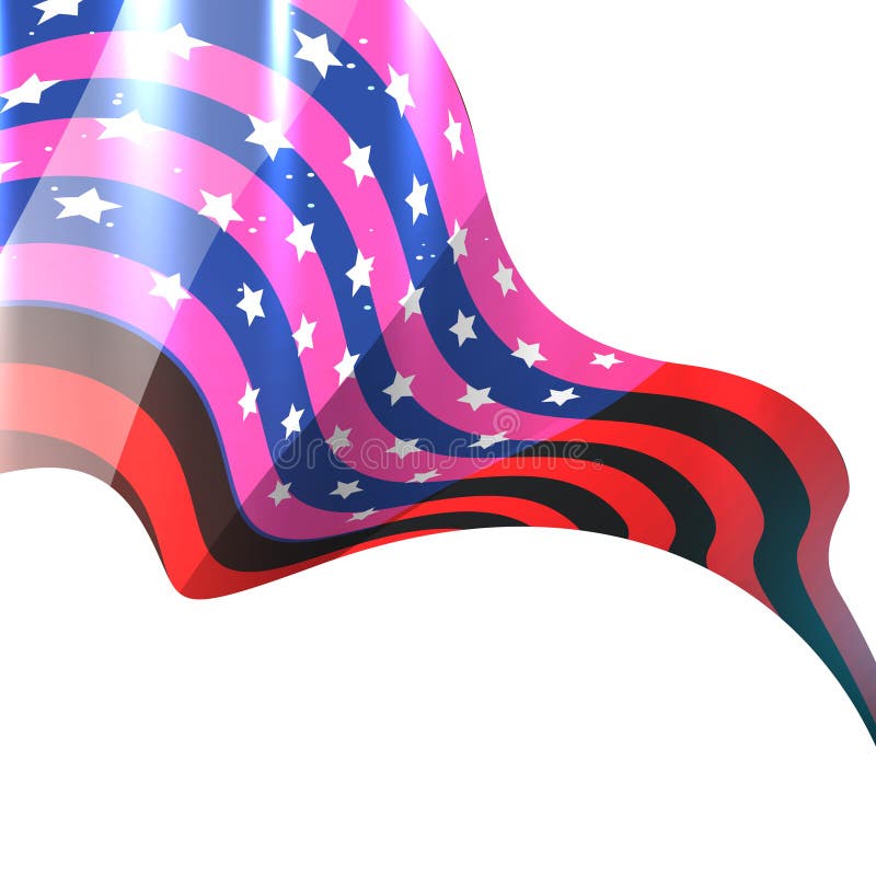 Shiny american flag design stock vector. Illustration of freedom - 41919371