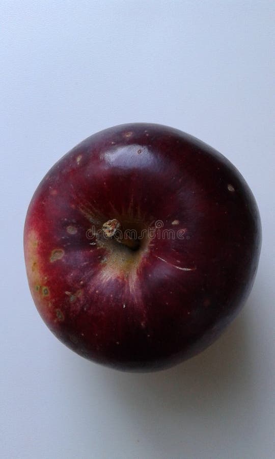 Shiny Appetizing Red Apple ... Stock Photo - Image of time, apple ...