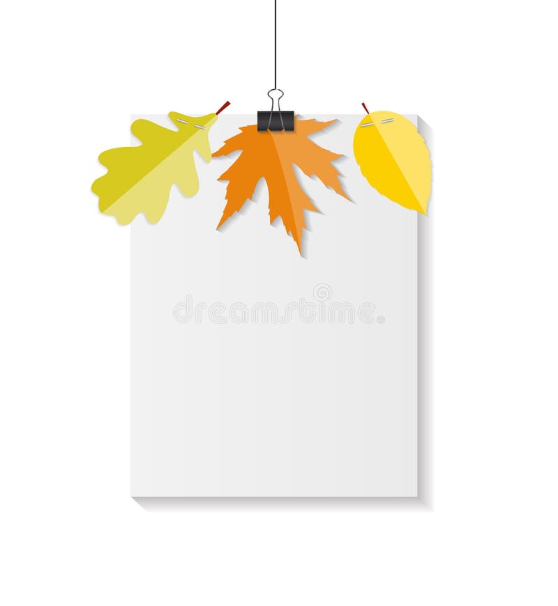 Shiny Autumn Natural Leaves Background. Vector Stock Vector ...