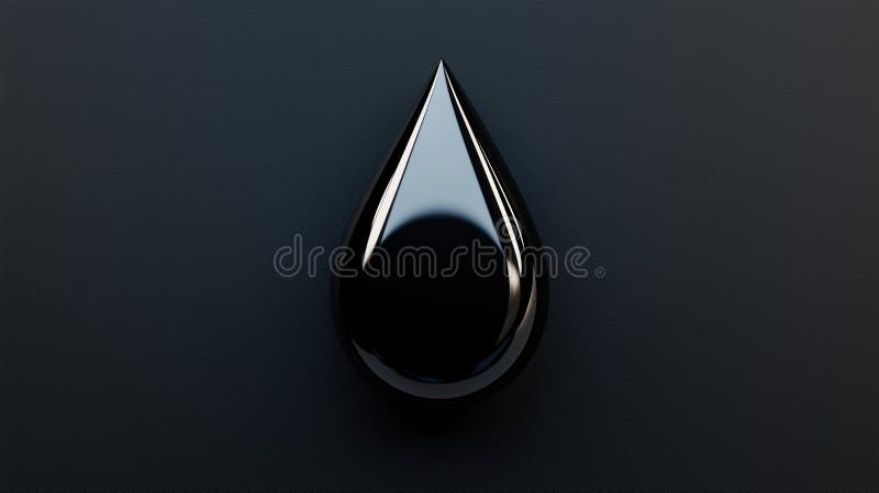 Black Teardrop Shaped Object Reflective Surface Stock Photos - Free ...