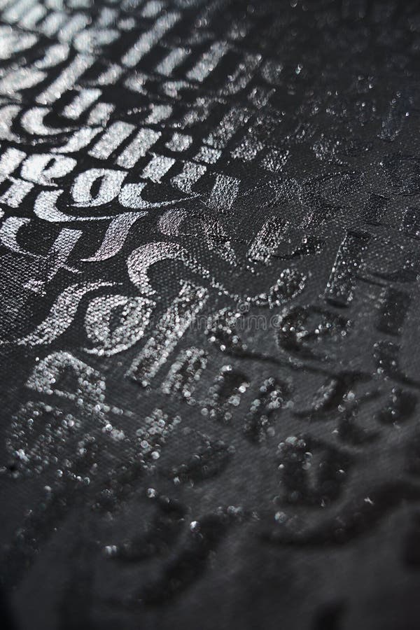 Shiny Black Handwritten Calligraphy Paint Stock Photos - Free & Royalty ...