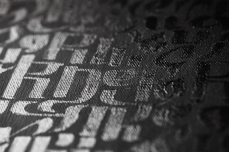 Shiny Black Handwritten Calligraphy Paint Stock Image - Image of type ...