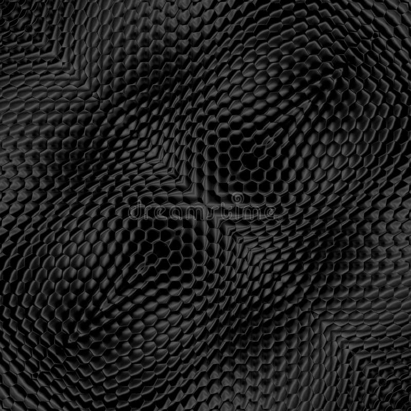 Shiny Black Hexagon Hex Shapes Abstract Background Stock Illustration ...