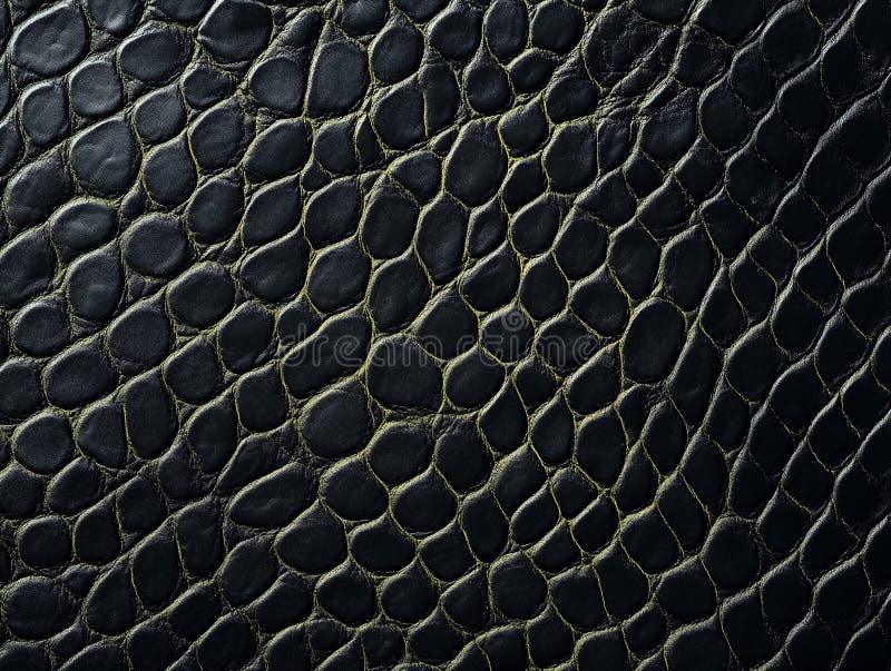 Shiny Black Lizard or Snake Skin by AI Generator. Stock Photo - Image ...