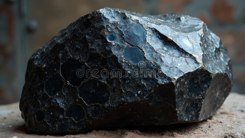 Shiny Black Obsidian Boulder with Rainbow Streaks Sharp Edges and ...