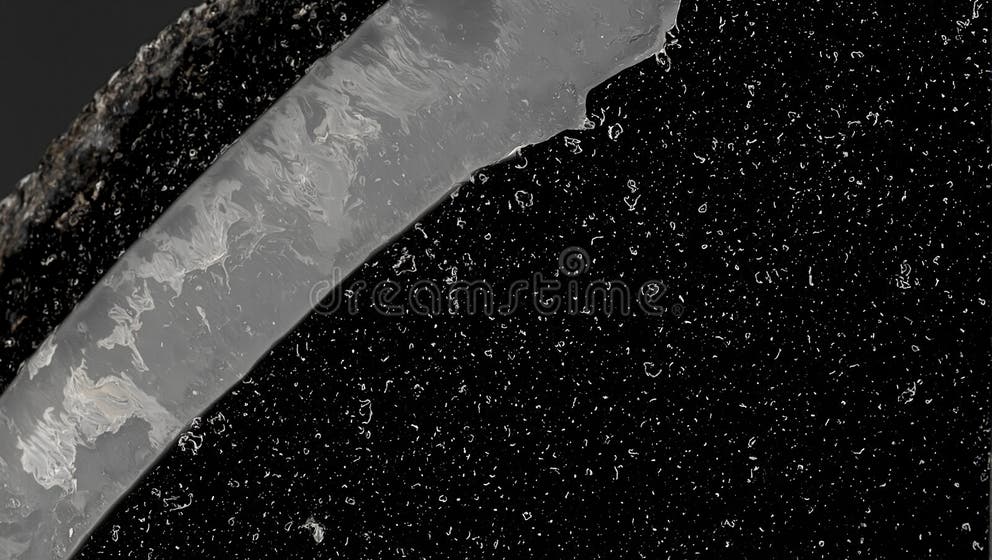 Shiny Black Obsidian Glass Texture with Mirror Like Reflection Stock ...