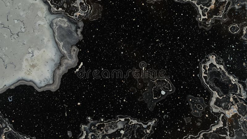 Shiny Black Obsidian Glass Texture with Mirror Like Reflection Stock ...