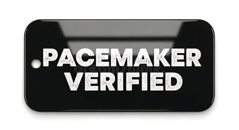 Shiny Black Pacemaker Verified Badge Glossy Sticker Emblem with ...
