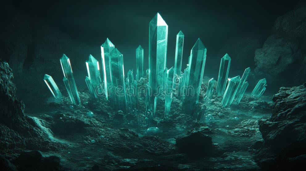 The Shiny Black Surface Features a Sample of Clear Quartz or Rhinestone ...