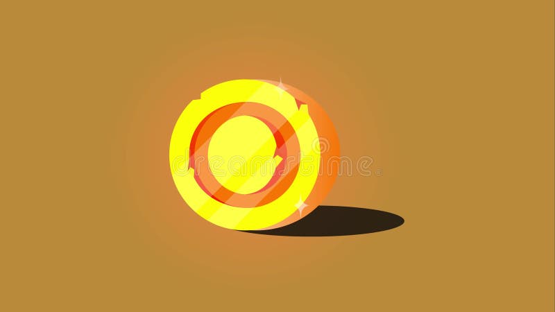 Shiny Blinking Gold Coin Animation Stock Video - Video of gold ...