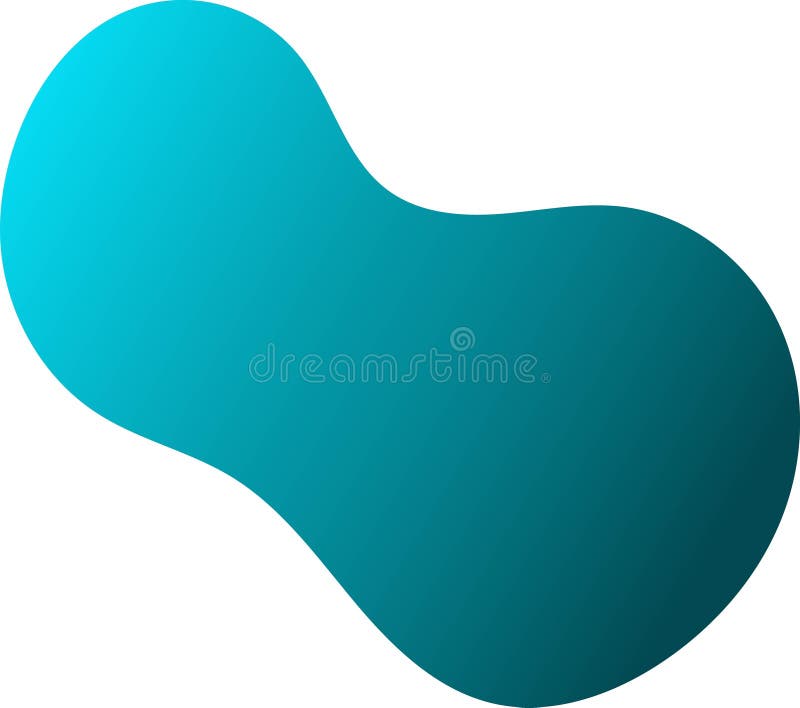 Shiny Blob with Soft Blue Dynamic Gradient Stock Illustration ...
