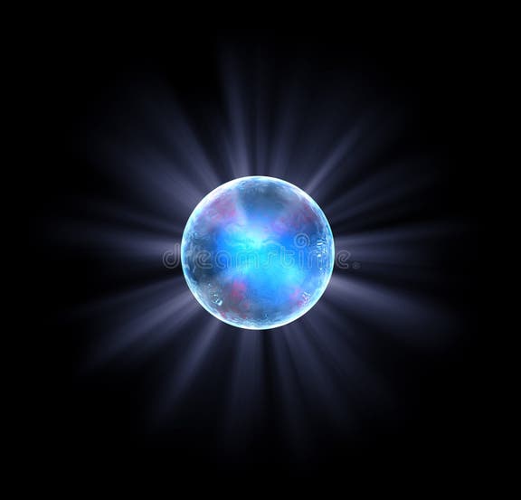 Shiny Blue Ball stock illustration. Illustration of round - 3695396