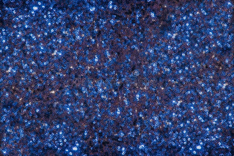 Shiny blue fabric spangles stock image. Image of abstract - 204677395