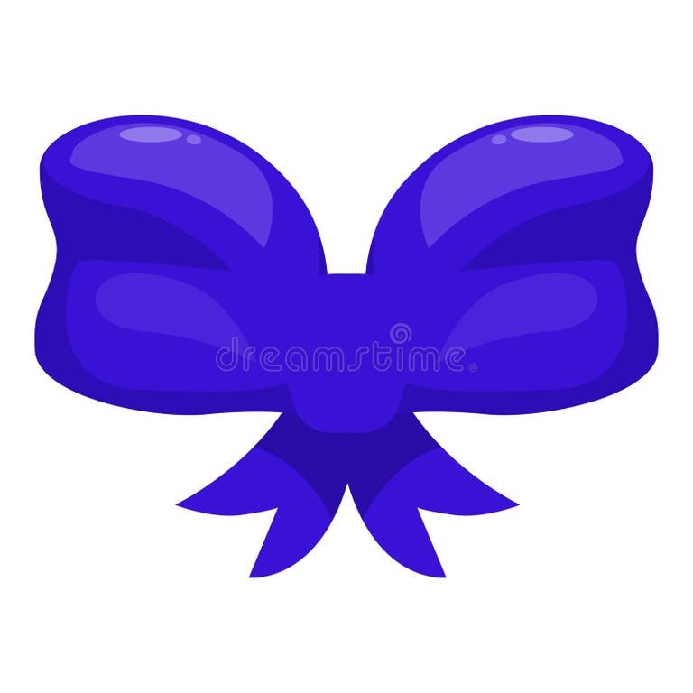 Shiny Blue Gift Bow Making a Present Special Stock Photo - Image of ...