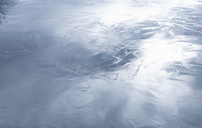 Shiny Blue Ice Surface, Background Texture Stock Photo - Image of ...