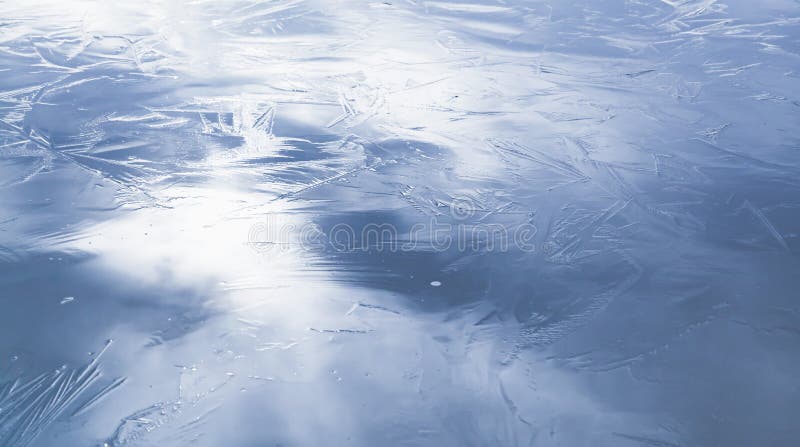 Shiny Blue Ice Surface, Natural Background Photo Stock Image - Image of ...