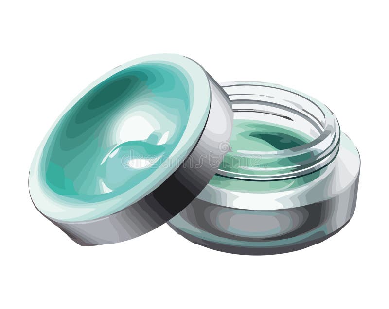 Shiny Blue Plastic Bottle with Cap and Label Stock Vector ...