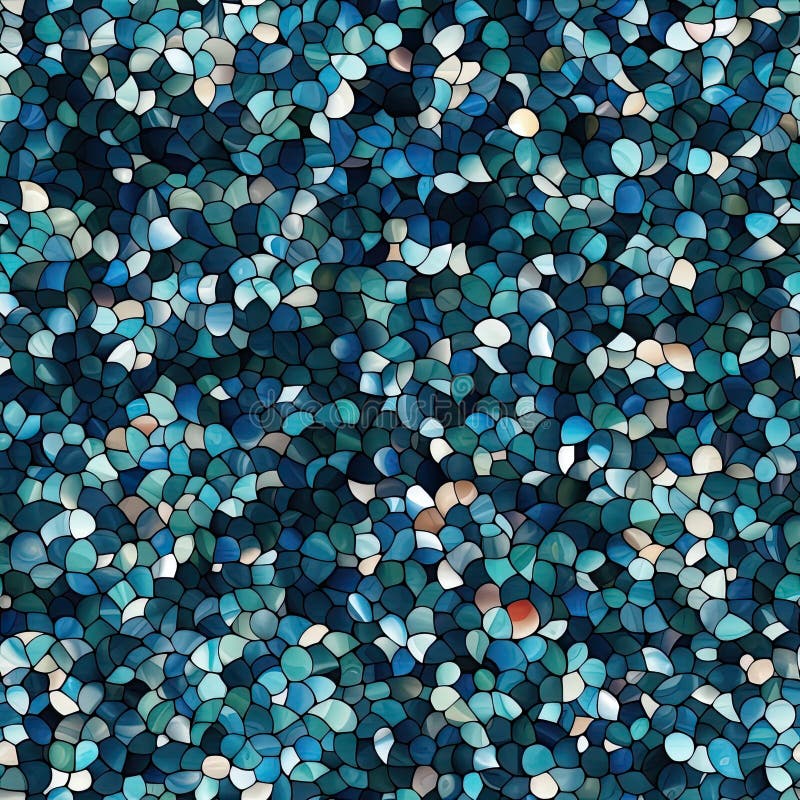 Shiny Blue Rocks Create a Vibrant Mosaic Pattern (tiled) Stock ...