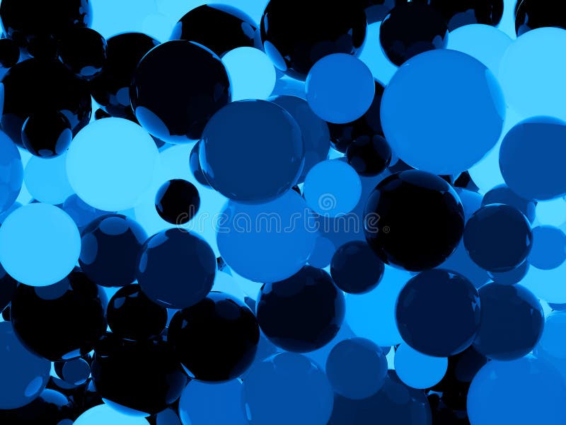 Shiny Blue Sphere Background Stock Illustration - Illustration of ...