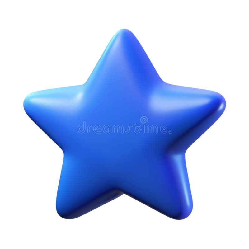 Shiny Blue Star Isolated on Transparent Background Stock Photo ...