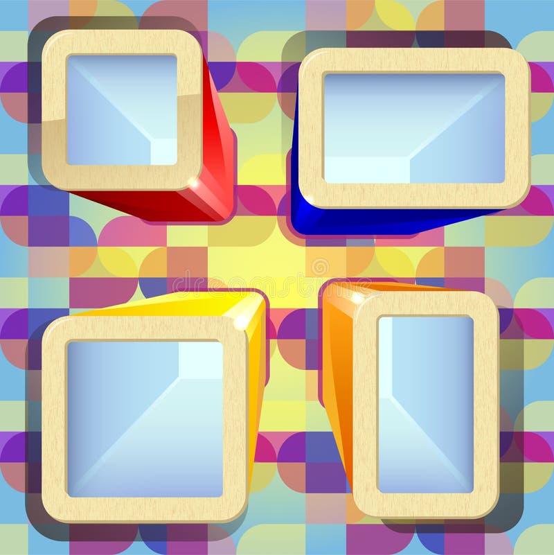 Shiny Boxes with Places for Text Stock Vector - Illustration of ...