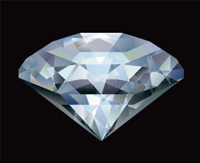 A Shiny bright diamond. stock vector. Illustration of blind - 19417156