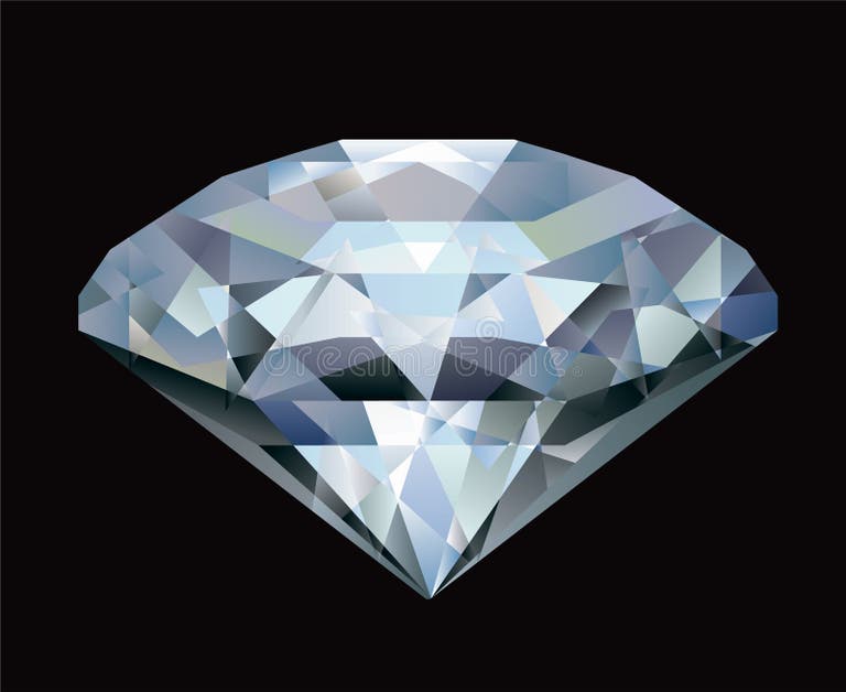 A Shiny bright diamond. stock vector. Illustration of blind - 19417156
