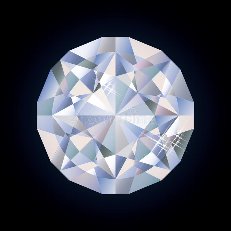 Shiny bright diamond stock vector. Illustration of luxury - 59574240