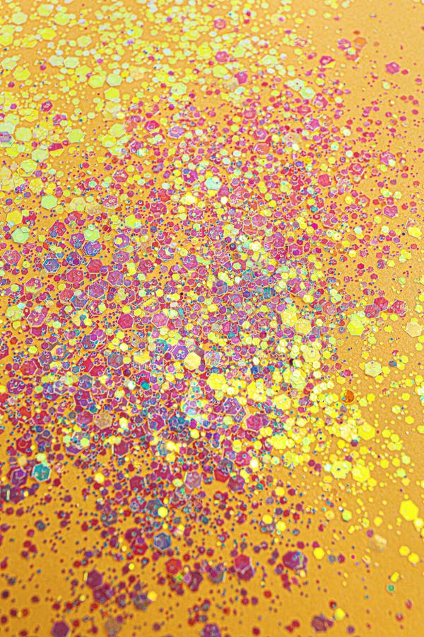 Shiny Bright Lilac Glitter on Beige Background Stock Image - Image of ...