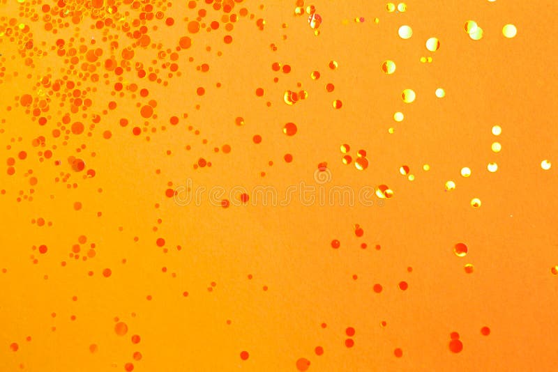 Shiny Bright Yellow Glitter on Beige Background, Flat Lay Stock Photo ...