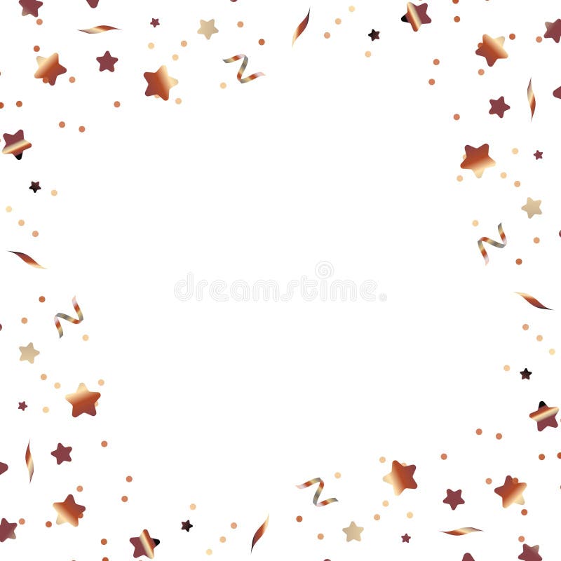 Shiny Bronze Glitter Vector Illustration on White Stock Illustration ...