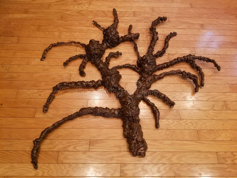 Shiny and Brown Tree Branches Made with Foam Spray and Paint Stock ...