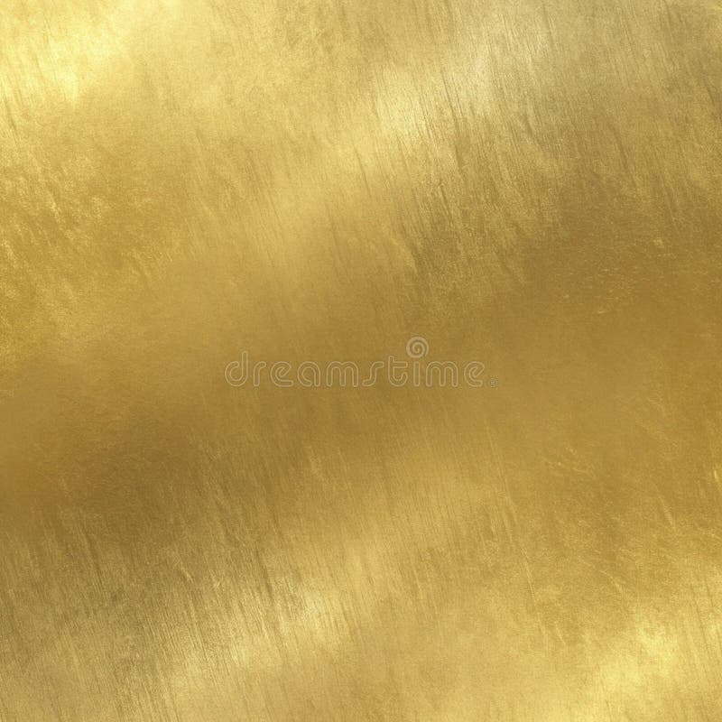 Shiny Brushed Gold Metal Texture Background with Reflective Finish ...