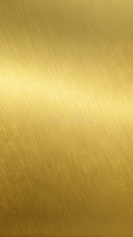 Shiny Brushed Gold Metal Texture Background with Reflective Finish ...