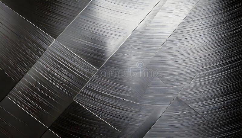 Shiny Brushed Metal Texture with Industrial Design and Soft Light ...