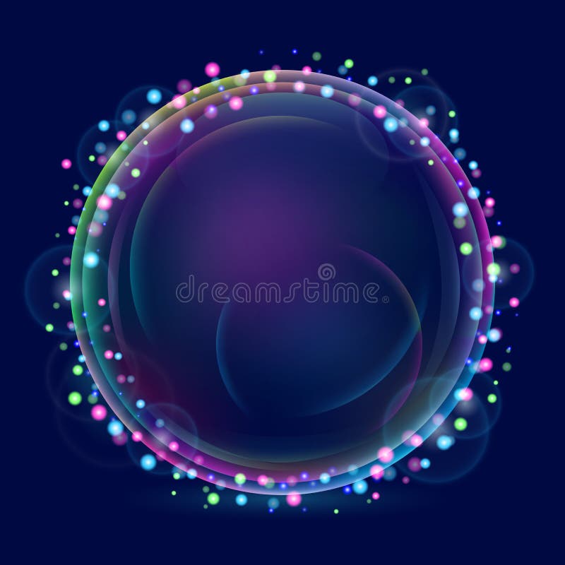 Shiny bubble card stock vector. Illustration of beauty - 25460807