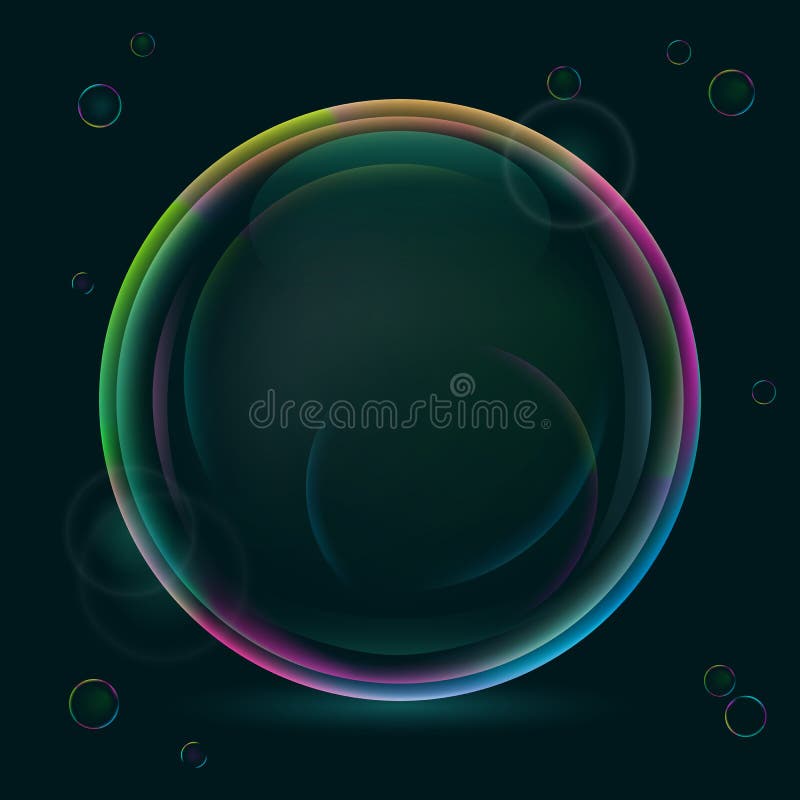 Bubbles frame stock vector. Illustration of clean, transparent - 24683049